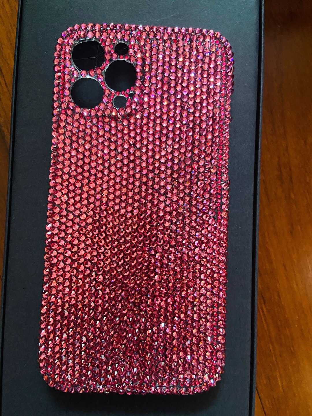 Hot Pink Swarov Crystal Ski Bling Out Phone Cases Full Sides Protect ...