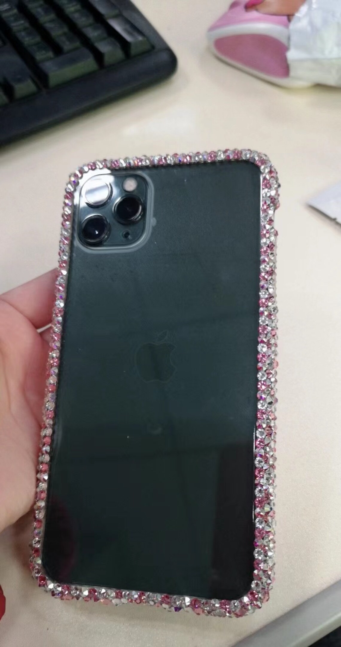 Sparkly Swarov Luxury Back Phone Cases Bumper Frame Full Sides Protect ...