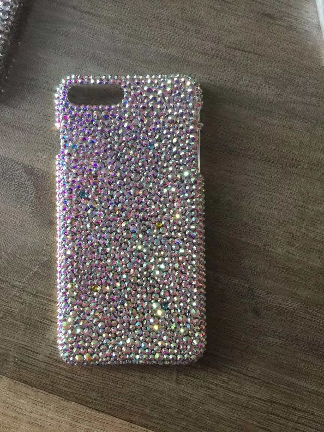 Iridescent Bling Out Phone Cases Back Cover Rhinestone Bedazzled Custom ...