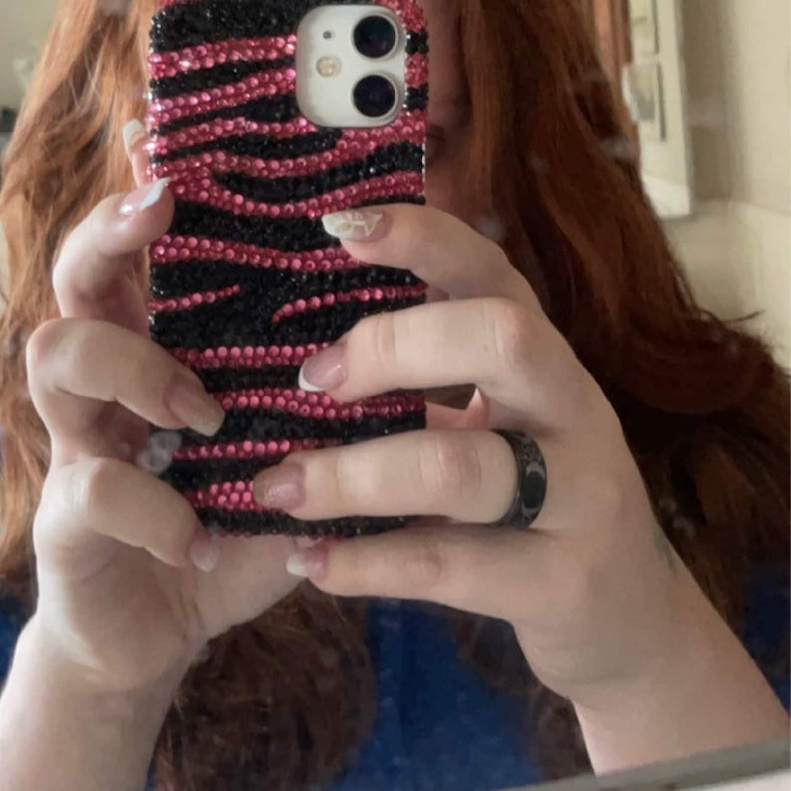 Zebra Print Rhinestone Phone Cases Unique Handcraft Crystal - Etsy