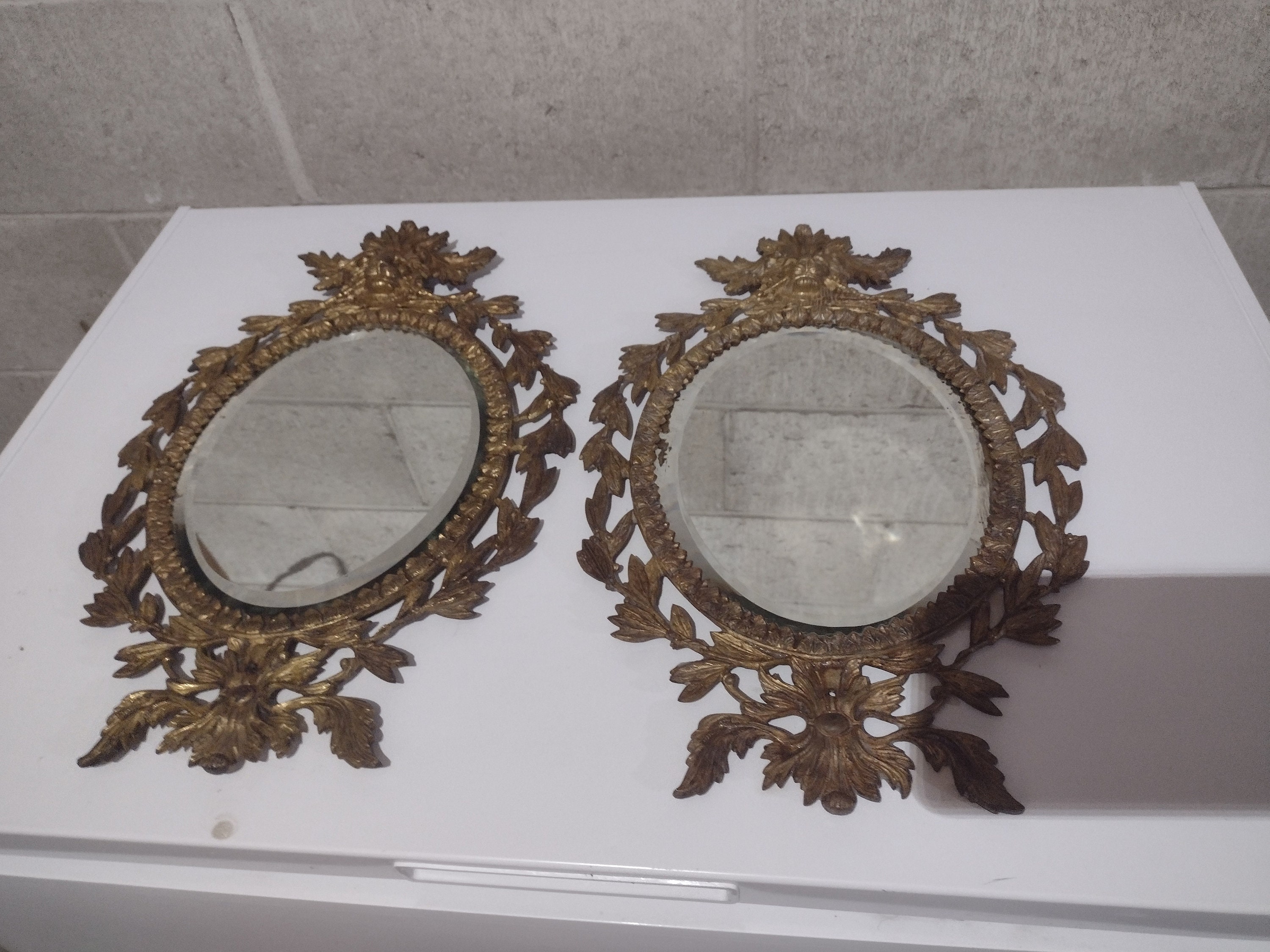 Lion Head Brass Mirrors - Etsy