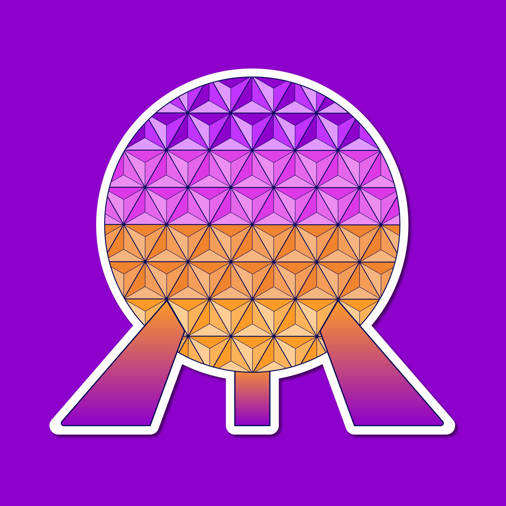 Spaceship Earth Silhouette