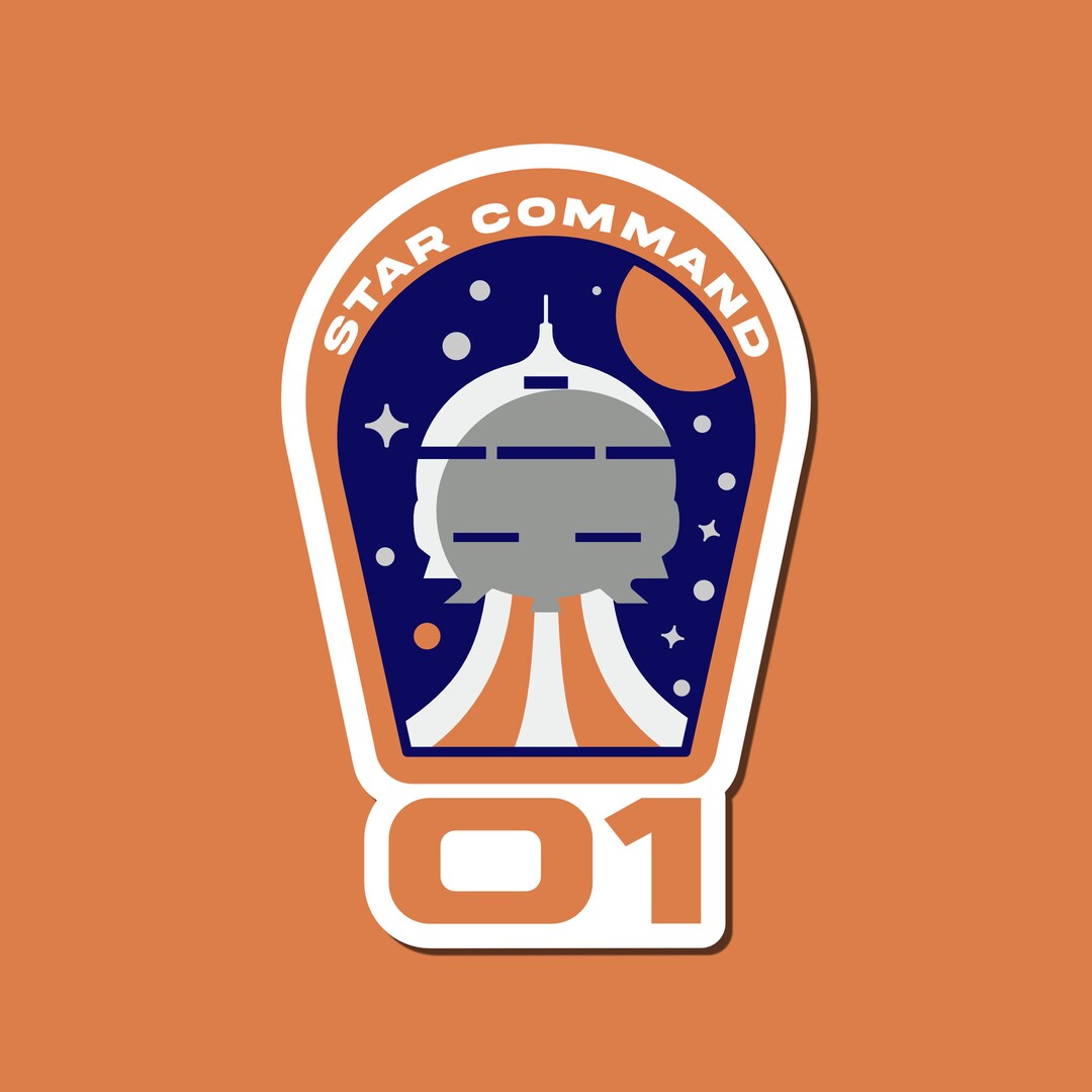 Buzz Lightyear Star Command Patch Vinyl Sticker, Toy Story Disney Decal ...