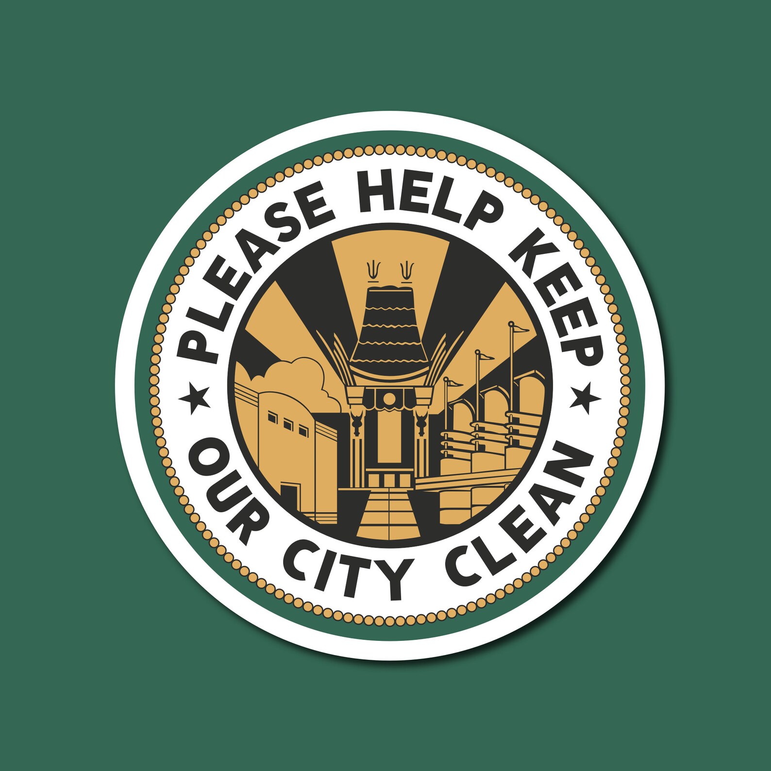Please Help Keep Our City Clean Vinyl Sticker Inspired by - Etsy