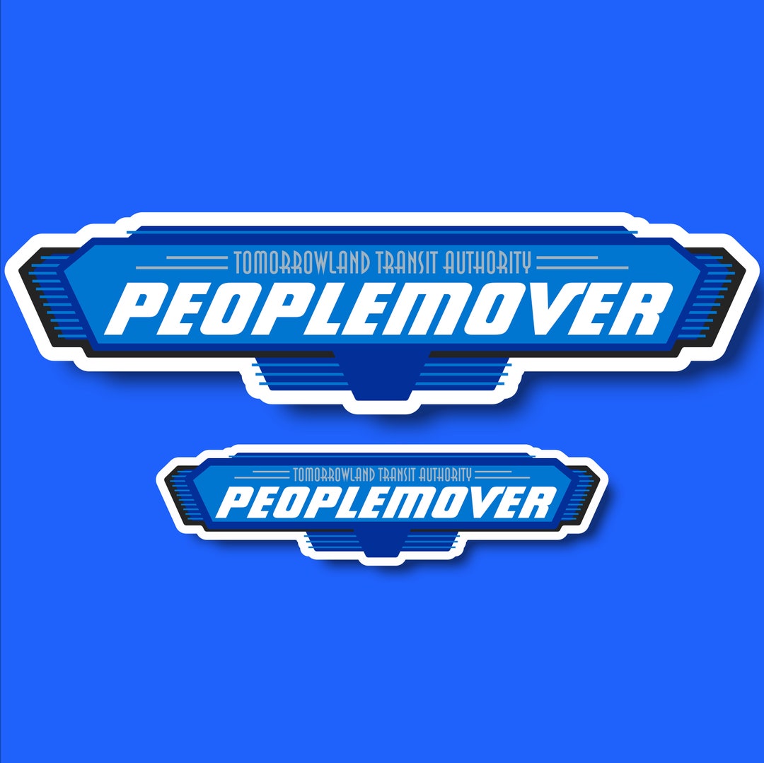 Peoplemover Tomorrowland Transit Authority TTA Sign Vinyl Sticker From ...