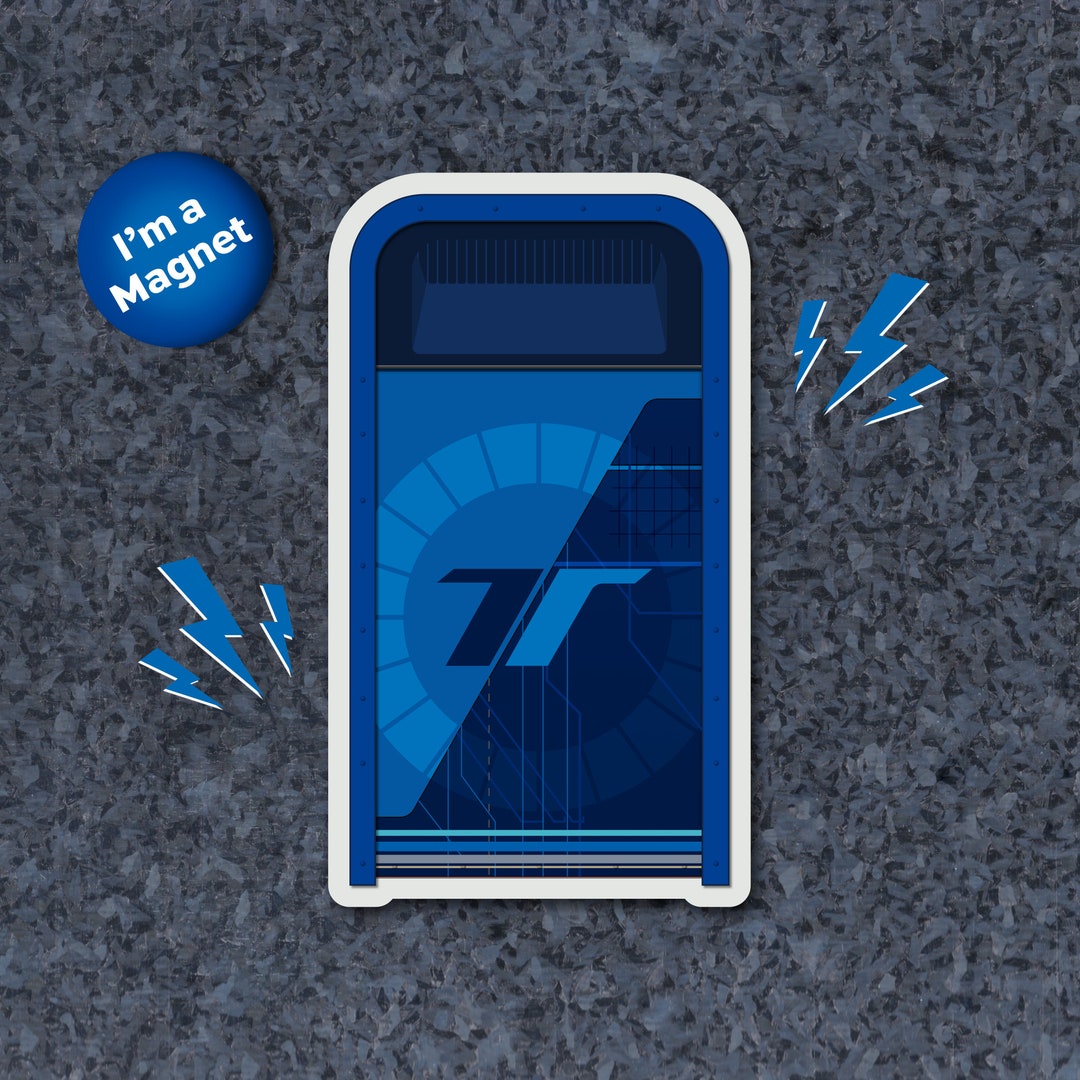 Test Track at EPCOT Magnet Inspired Trash Can, Fridge Magnet, Car ...