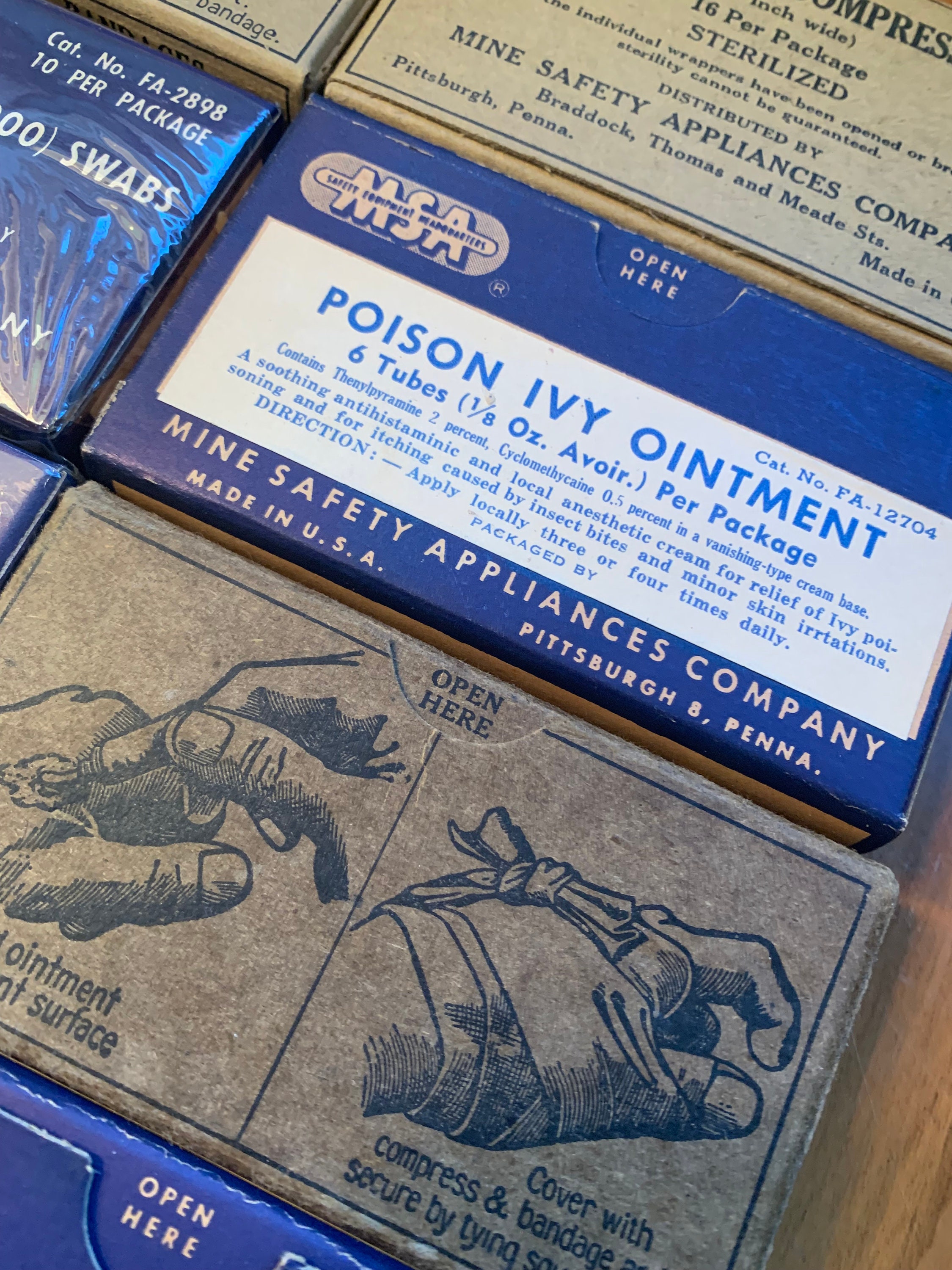 Vintage Mine Safety Appliances Company Mining First Aid Kit 7 Boxes - Etsy