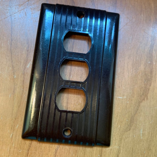 Bakelite Brown Art Deco Switch Covers - Etsy