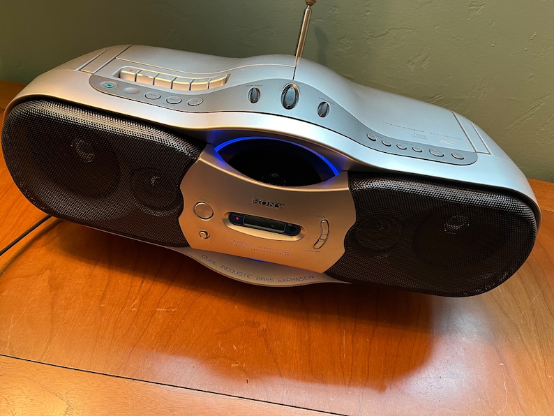 Vintage 90s/y2k Sony CFD-F10 Boom Box CD Radio Cassette Recorder Mega ...