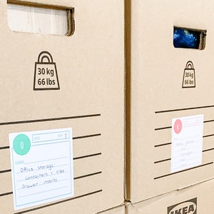 Complete Packing System for Moving House - Etsy