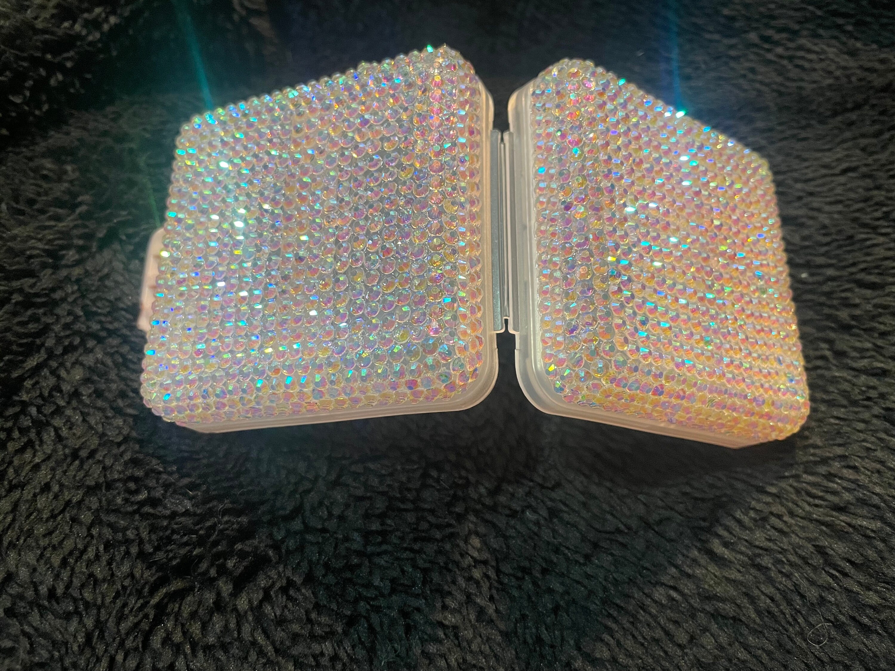 Bedazzled Portable Pill Box Rhinestone Medicine Container - Etsy