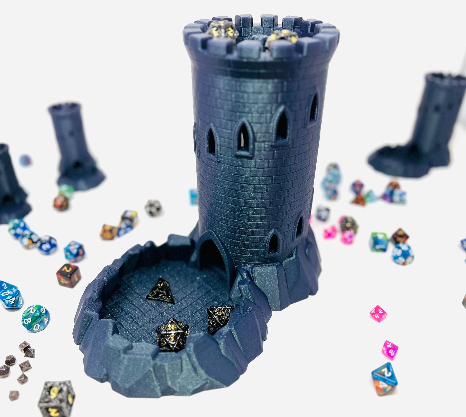 Large Castle Dice Tower Randomizer 3D Printed Accessory for DND & Board ...