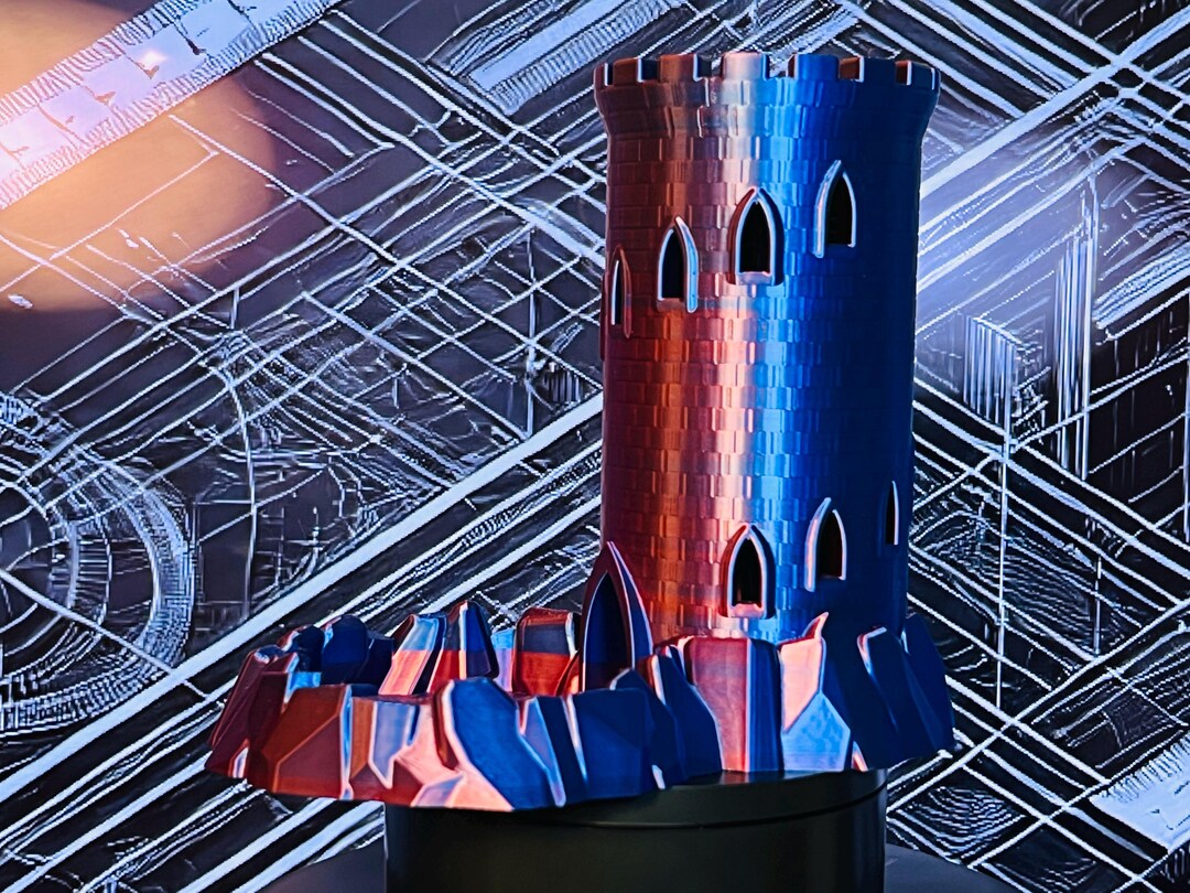 Fire and Ice Castle Dice Tower Roller Randomizer for DND & Board Games ...