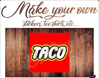 Taco Wave SVG Vector File Cut File for Cricut and Silhouette | Etsy