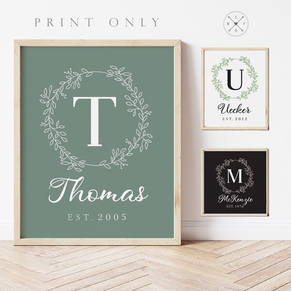 Initial Wall Decor - Etsy