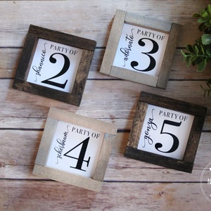 PERSONALIZED Family NAME PARTY of Sign Multiple Sizes Print Only or ...