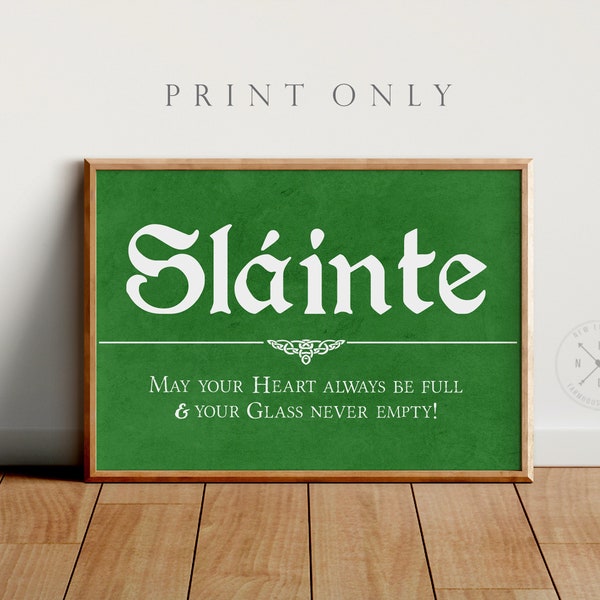 Slainte Print - Etsy