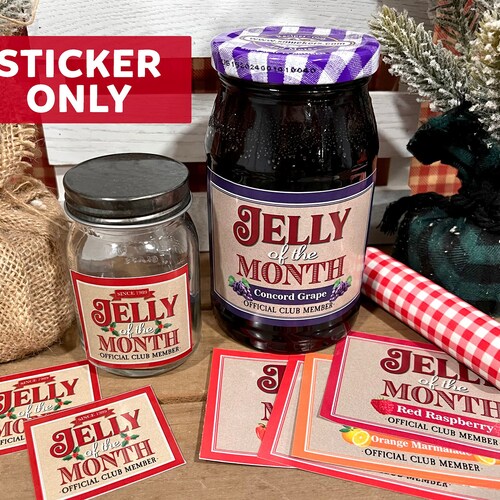 JELLY of the MONTH Club STICKERS Easy-to-peel Stickers 2 - Etsy