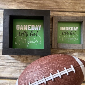 FOOTBALL Themed Mini Wood Signs Football Tailgate Party Funny Signs ...
