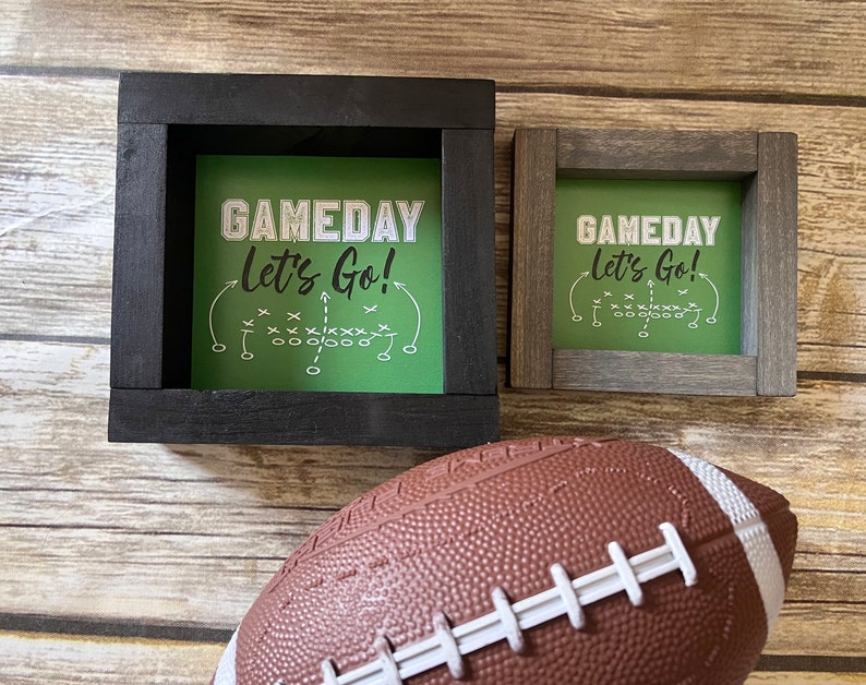 FOOTBALL Themed Mini Wood Signs Football Tailgate Party - Etsy
