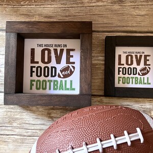 FOOTBALL Themed Mini Wood Signs Football Tailgate Party Funny Signs ...