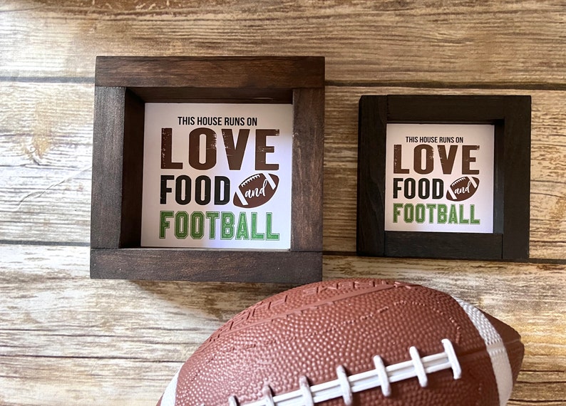 FOOTBALL Themed Mini Wood Signs Football Tailgate Party - Etsy