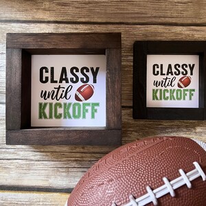 FOOTBALL Themed Mini Wood Signs Football Tailgate Party Funny Signs ...
