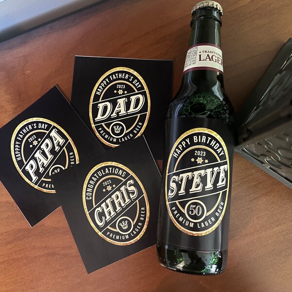 Beer Bottle Labels - Etsy