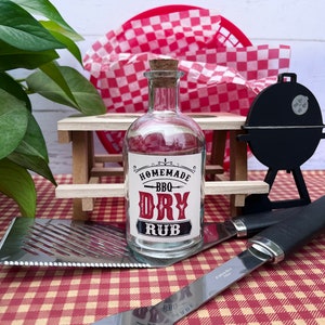 Vintage BBQ Sauce Glass Jar BOTTLE Decorations Fill Yourself Comes ...