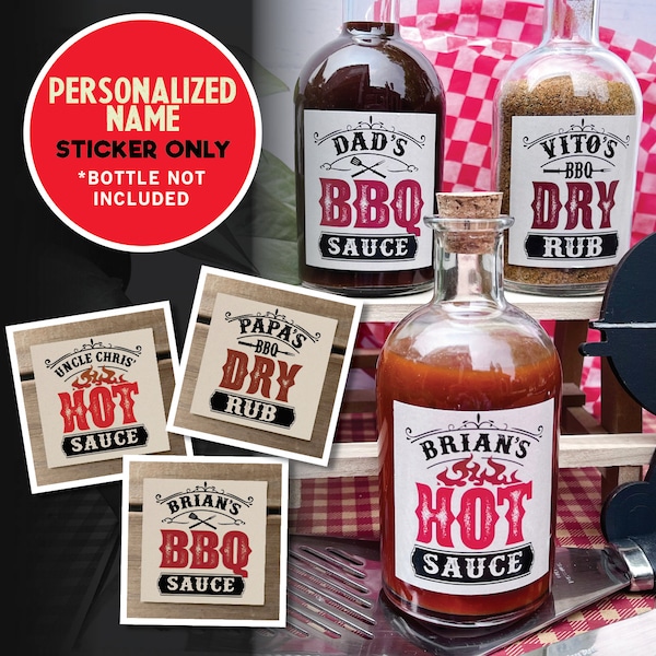 Bbq Rub Labels - Etsy
