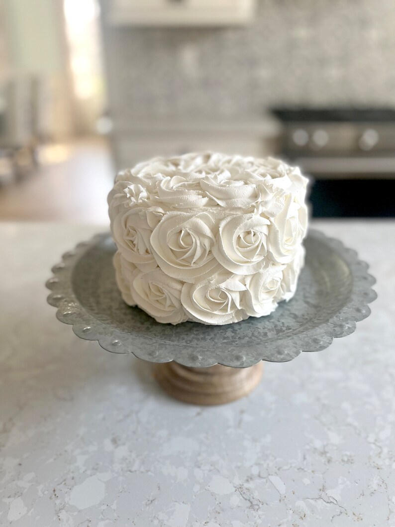 FAUX ROSE CAKE Multiple Color Options Fake Rosette Cake - Etsy