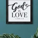 GOD is LOVE 1 John 4:8 Bible Verse Art PRINT Multiple Sizes Christian ...