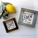 Iced LEMON CAKE Themed Mini Wood Framed SIGNS Lemon Pound Cake Sign ...