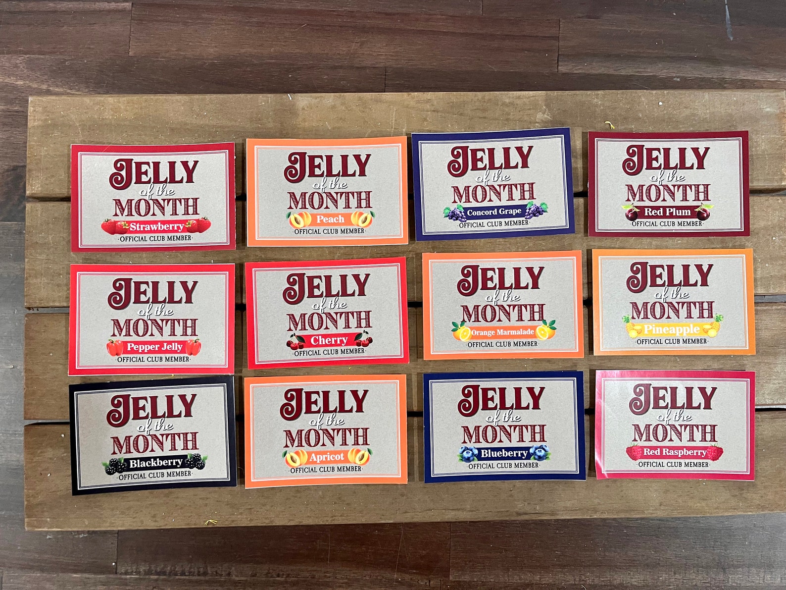 JELLY of the MONTH Club STICKERS | Easy-to-peel Stickers | 2 Size ...
