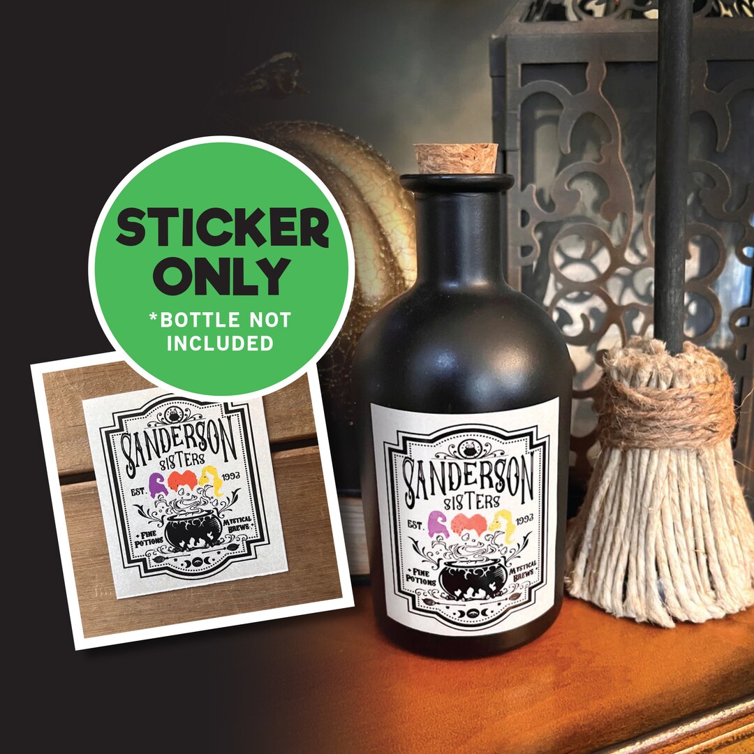 HOCUS POCUS Sanderson Sisters APOTHECARY Labels | Easy-to-peel Stickers ...
