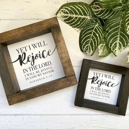 Home Décor Home & Living Farmhouse Scripture Sign I will be JOYFUL in ...