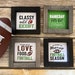 FOOTBALL Themed Mini Wood Signs Football Tailgate Party - Etsy