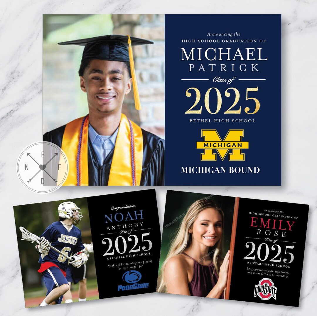 Custom Graduation INVITATION 5x7 Inch| DIGITAL File and 5x7 Inch PRINT ...