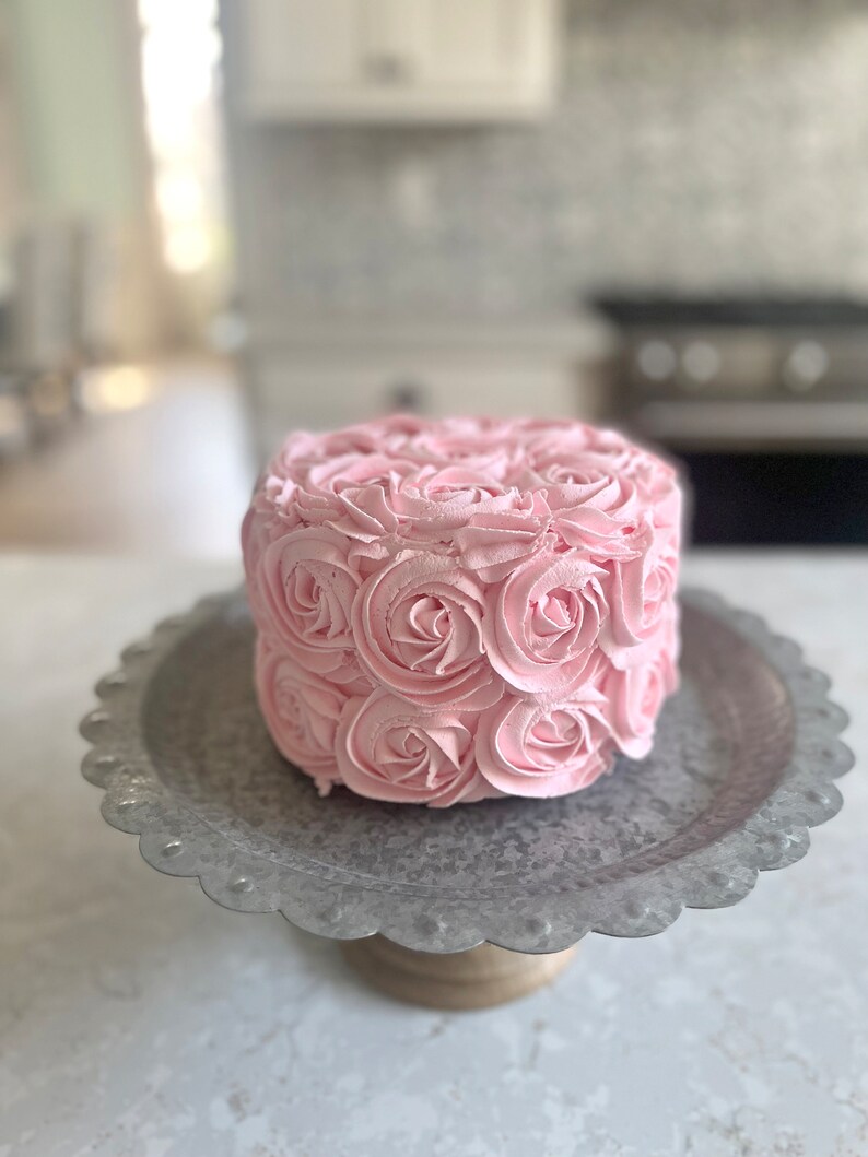 FAUX ROSE CAKE Multiple Color Options Fake Rosette Cake - Etsy