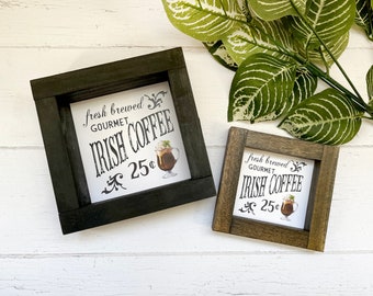 Irish Coffee Bar Wood Sign - Etsy