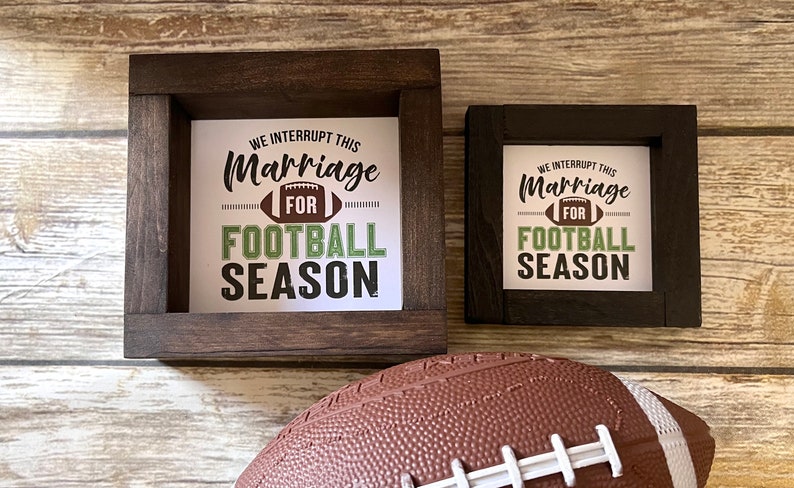 FOOTBALL Themed Mini Wood Signs Football Tailgate Party - Etsy