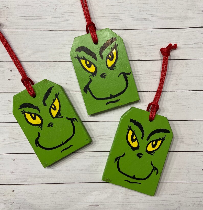 GRINCH Christmas Mini Wood Framed Signs & Decor THE GRINCH - Etsy