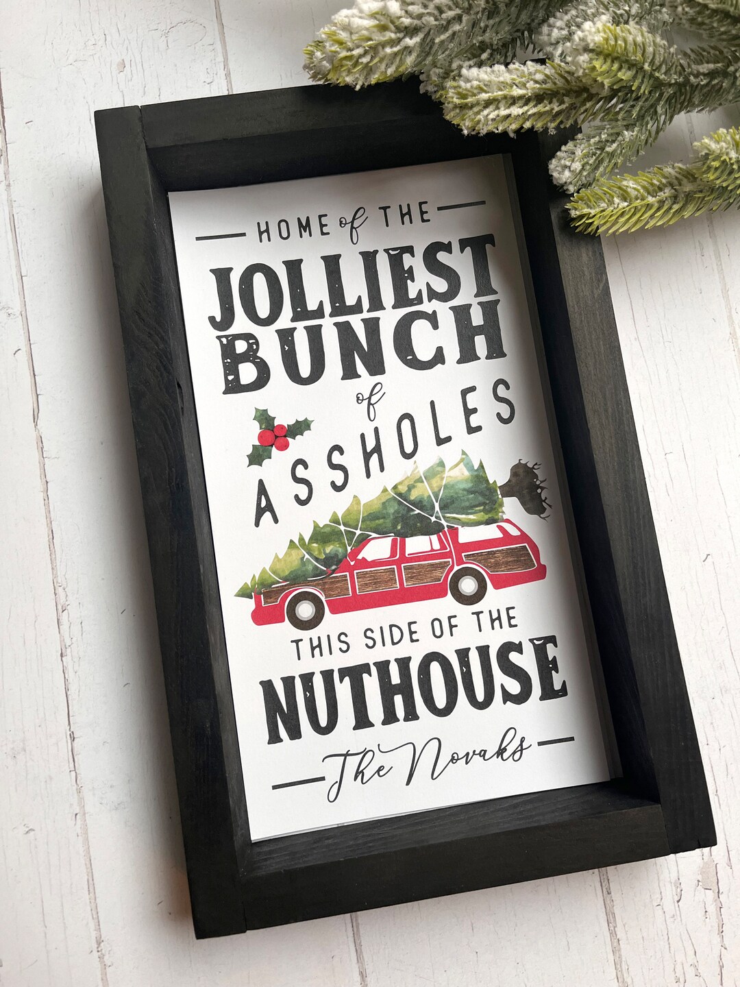 Personalized GRISWOLD FAMILY Christmas Sign Multiple Size - Etsy