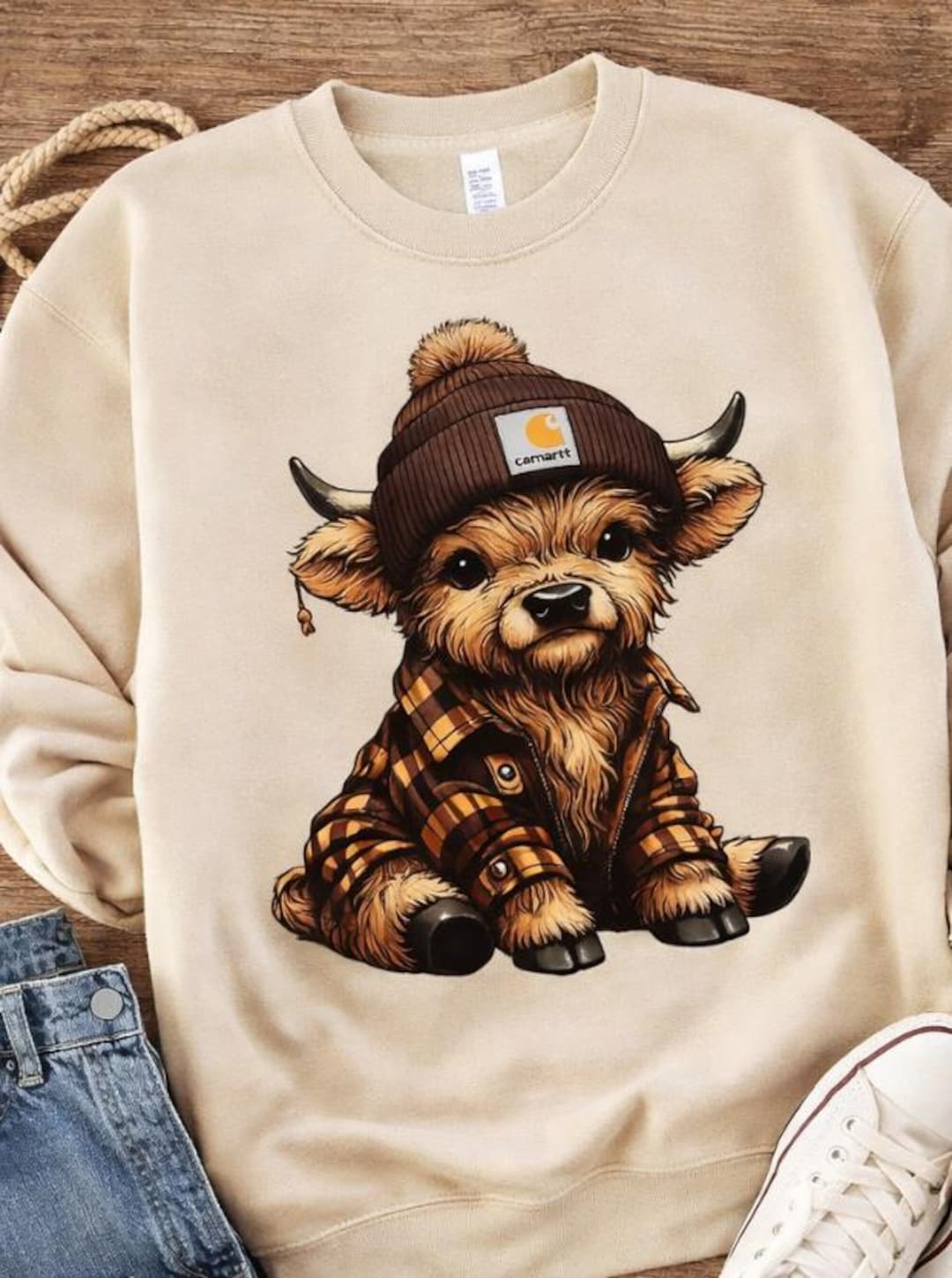 Young Hyland Cow - Etsy