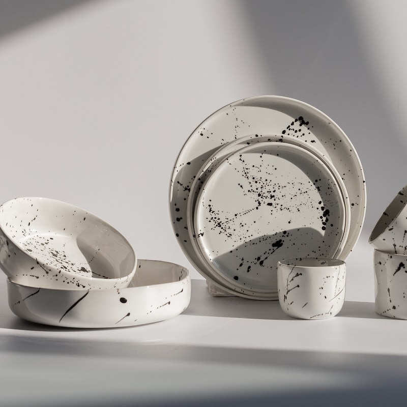 Gold Dinnerware Set - Etsy