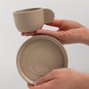 Donut Rounded Ceramic Plate, Chunky Plate, Chubby Plate. Minimal ...