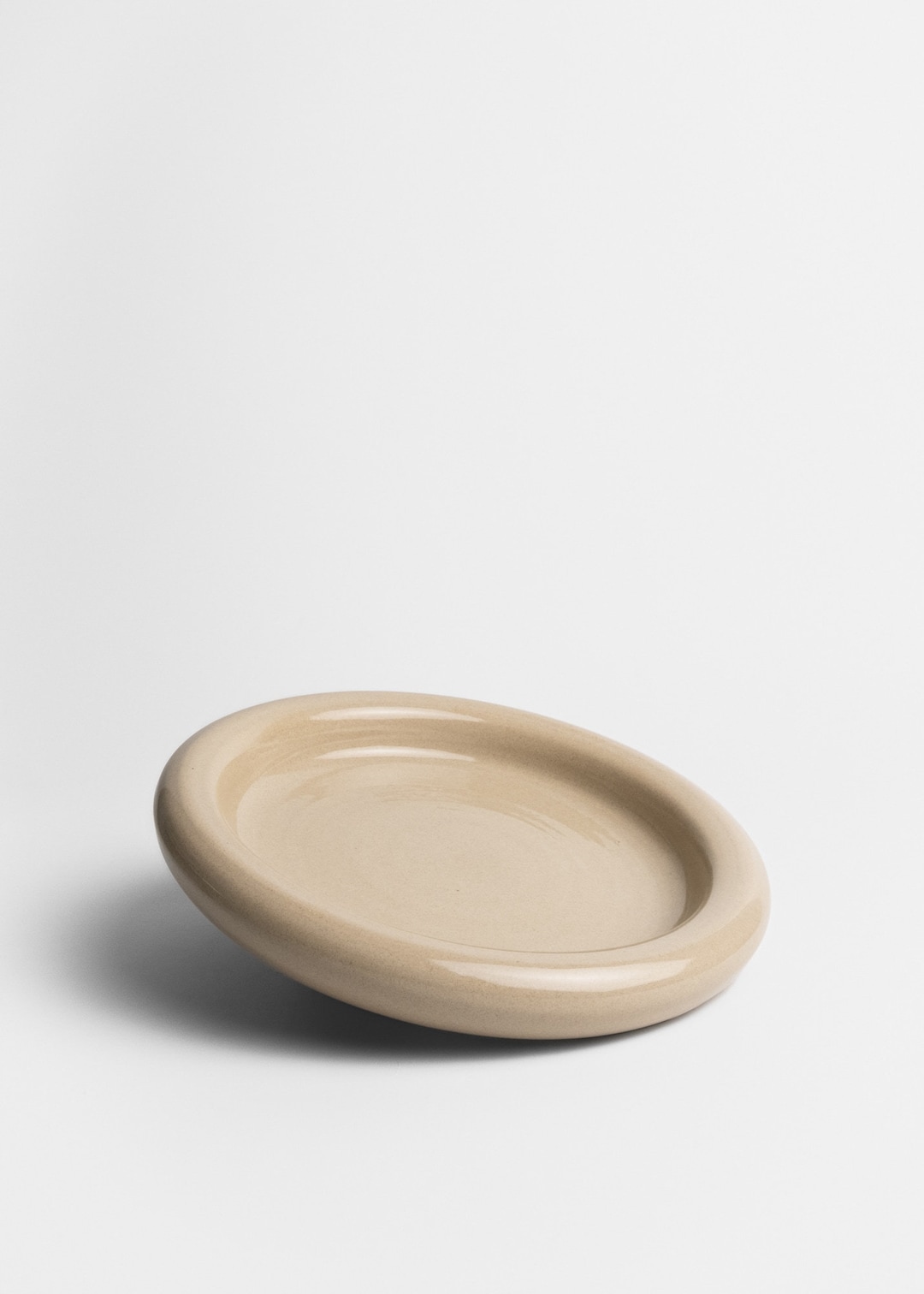 Donut Rounded Ceramic Plate, Chunky Plate, Chubby Plate. Minimal ...