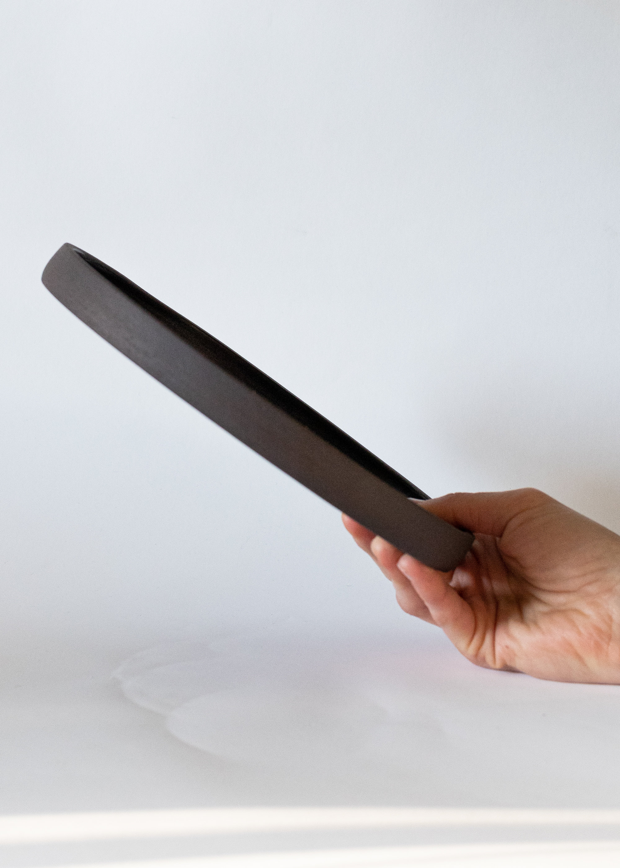 CERAMIC PLATES Set-minimal Plates With Rim-black Matte - Etsy