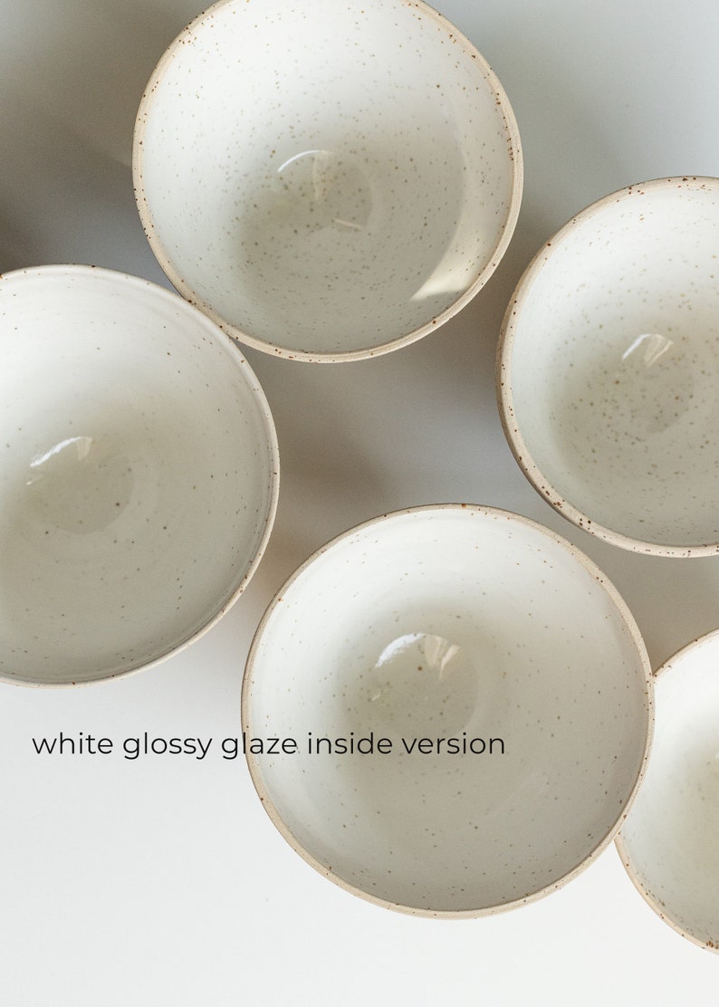 CERAMIC DINNERWARE Set-minimal Tableware-white Matte Dishes-earthy ...