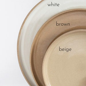 Ceramic Plates, Minimal Plates With Rim, Earthy Tones Brown Dishes ...